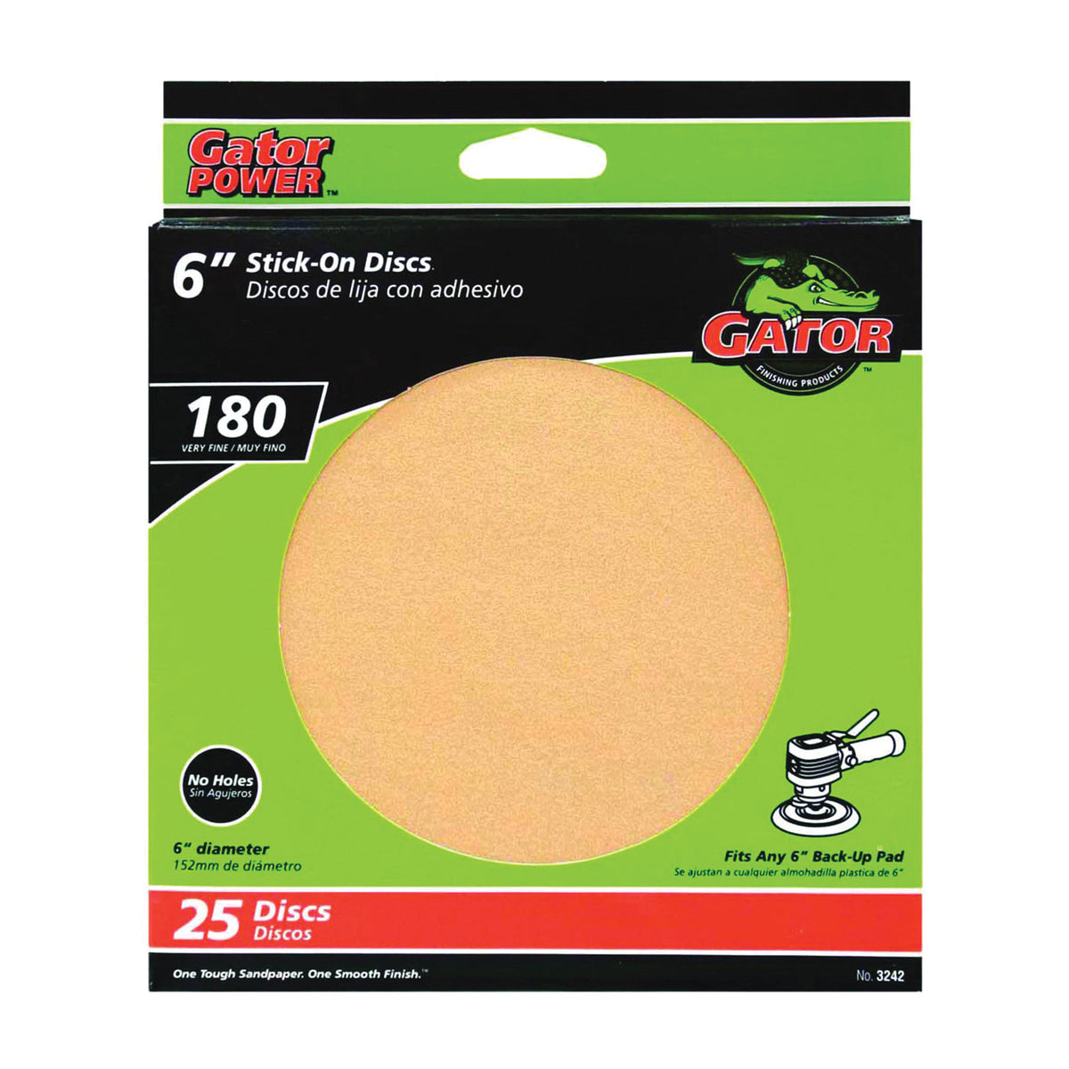 Gator Stick-On Sanding Discs 180 Grit - Jacksonville, FL - Paschal Brothers Hardware & Lumber