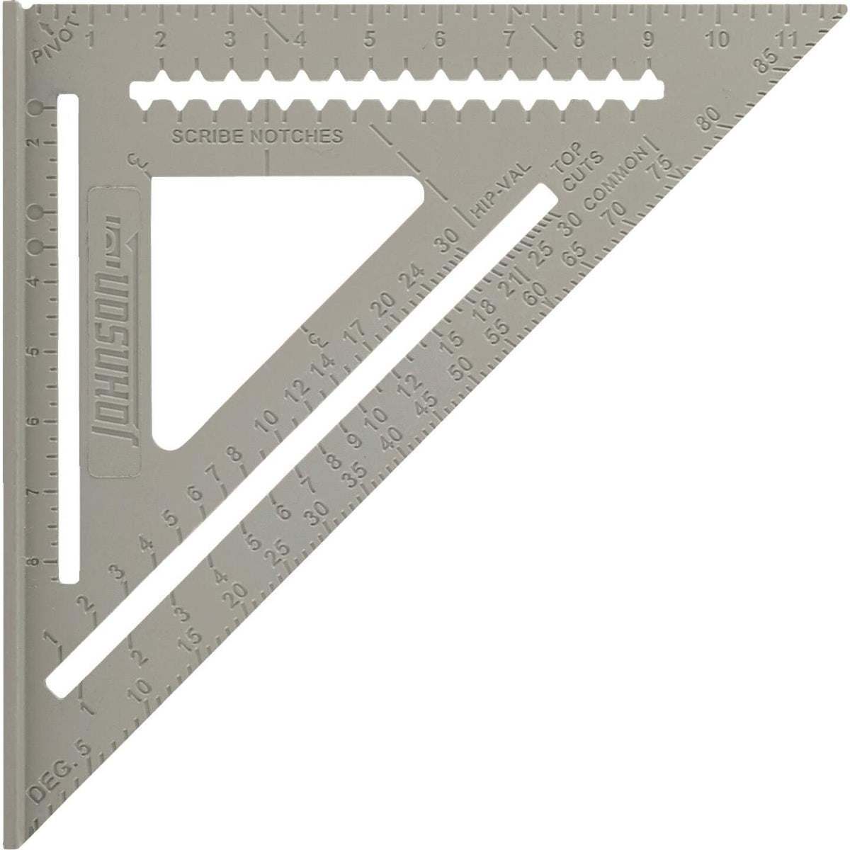 Johnson Level 12 In. Aluminum Rafter Square with Instruction Manual ...