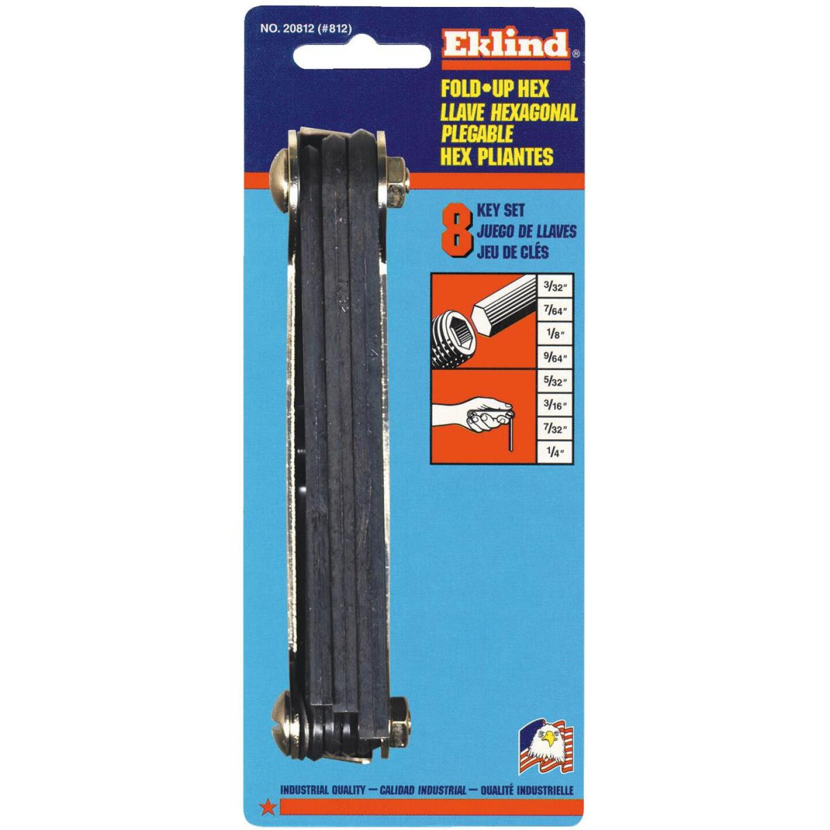 Eklind Heavy-Duty Hex Key Set, 8-Piece - Jacksonville, FL - Paschal ...