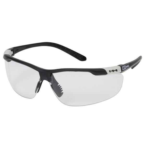 SAFETY WORKS Semi-Rimless Safety Glasses with Width-Adjustable Frame ...